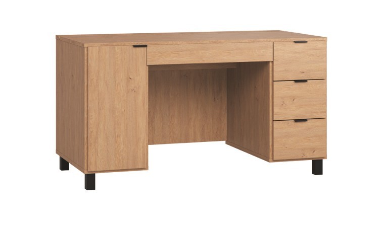 Bureau personnalisable design en bois 140 cm - Simple