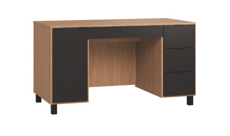 Bureau personnalisable design en bois 140 cm - Simple