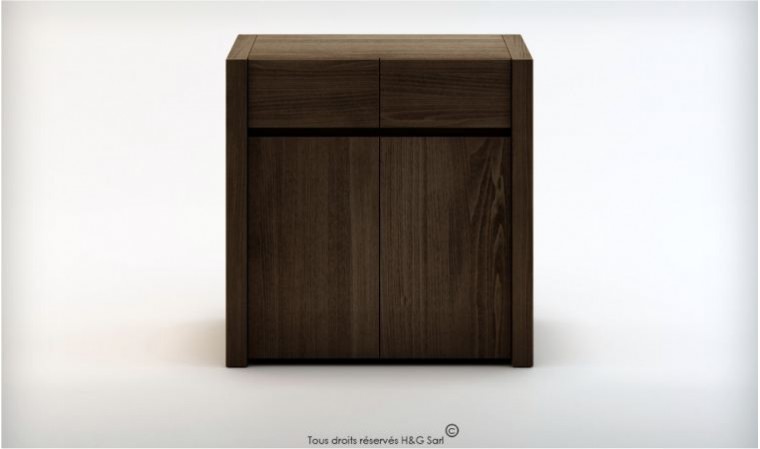 Commode en bois massif haut de gamme chambre adulte