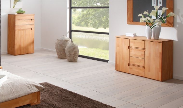 Commode design en bois massif collection Zenno