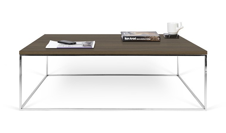 Table basse chromée design - Gleam