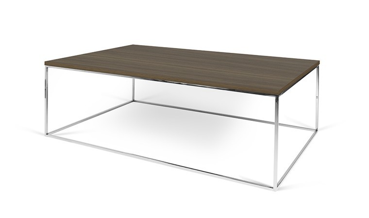 Table basse chromée design - Gleam