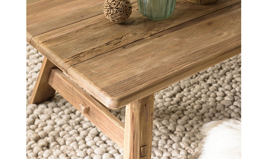 Table basse rustique en pin recyclé Jack - House and Garden