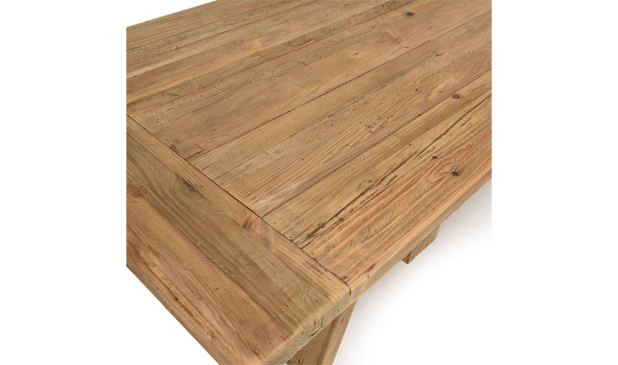 Grande table à manger rustique en pin recyclé Jack - House and Garden