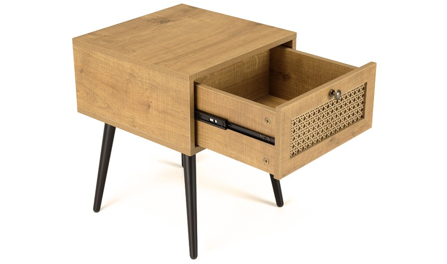 Chevet marron sur pieds coniques - Maryna - House and Garden