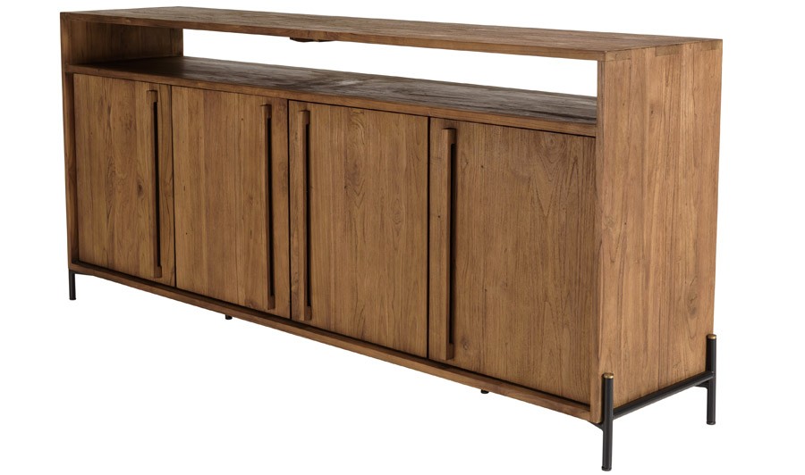 Grand bahut en bois teck recyclé Thekku - House and Garden