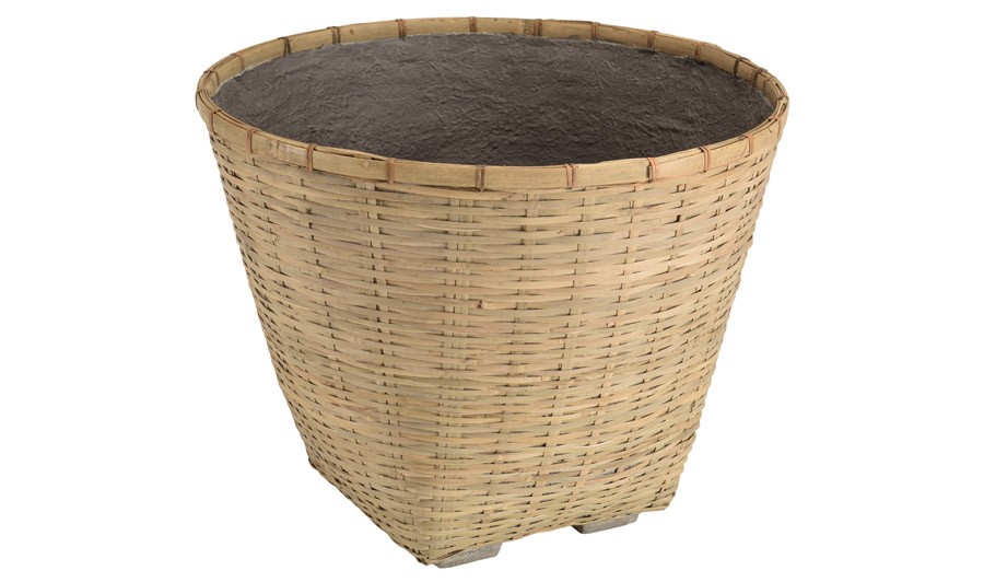 Pot de fleurs rond en bambou naturel 60 cm - Nestor