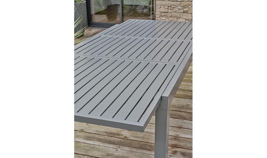 Table de jardin extensible en alu anthracite - ORSINO