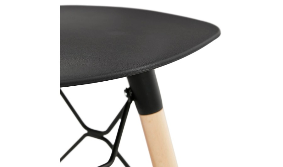 Tabouret bas design ALADIN noir style scandinave