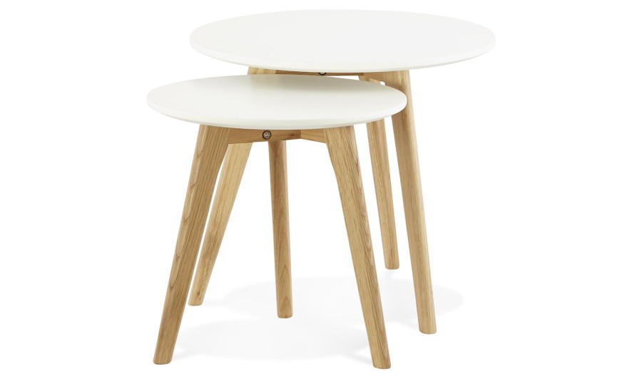 Tables gigognes ronde GABY style scandinave