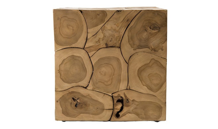 Cuble en teck naturel décoratif - Mandalay